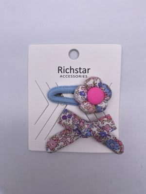 China Richstar Childrens Hair Accessories Girls Flower Bow Clips 300pcs MOQ for sale