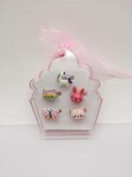 China Children's Animal Rings Set with Customized Boxes and Delicate Packaging for sale