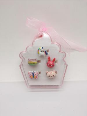 China Children's Animal Rings Set with Customized Boxes and Delicate Packaging for sale
