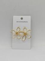 China RICHSTAR Copper-Aluminum Alloy Metal Hair Clips and Claws in Golden Silver Small Medium Large for sale