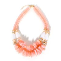 China Ladies Fancy Necklace Alloy Rhinestone Round Pendant Jewelry Golden Silver 45cm for sale