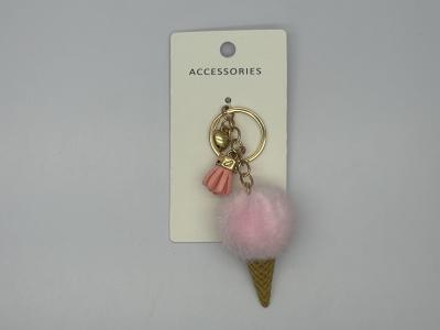China Multiple Quantity Pink Icecream Key Chain with Various Colors Medium Size for sale