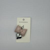 China RICHSTAR Matte Finish Sweet Heart and Bow Metal Key Chain for Plain Decoration for sale