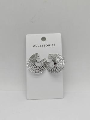 China Unisex Fashion Jewellery Earrings Silver Metal Alloy 300 Pieces MOQ Wholesale for sale