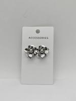 China Fashion Jewellery Earrings Clip On Screw Back Post Stud Drop Hoop Silver Gold Alloy Rhinestone 300pcs MOQ for sale