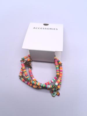 China Custom Childrens Jewelry Unisex Bracelet Necklace Set Silver Acrylic Custom Size for sale