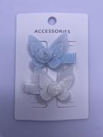 China Richstar Childrens Hair Clips 300pcs MOQ Butterfly Flower Design Elastic Band Fastening Girls Accessories for sale
