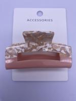 China RICHSTAR Half Color Mixed Acrylic Hair Claw Clip Unisex 45 Days Delivery for sale