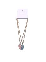 China Childrens Rainbow Enamel Butterfly Heart Necklace Unisex Customizable Jewelry for Daily Wear for sale