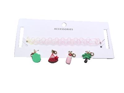 China Colorful 3D Glass Pendant Gold Plated Cubic Cartoon Charm for DIY Jewelry Accessories for sale