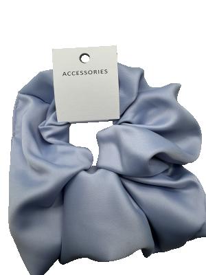 China Custom Logo 22 Momme Mulberry Silk Scrunchies Hair Ties for Women for sale