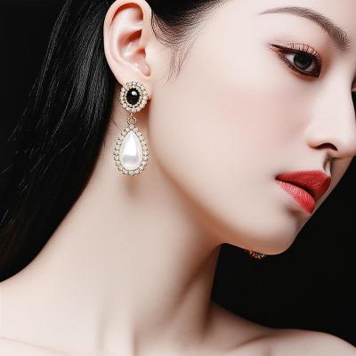 China Fashion Jewellery Earrings Drop Stud Hoop Clip-on Screw-back Post Alloy Rhinestone Acrylic Unisex Small Medium Large for sale