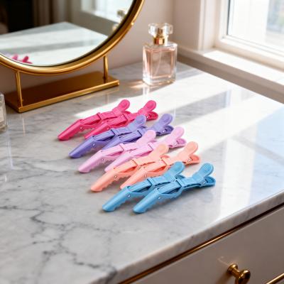 China Professional Non-Slip Grip Lightweight Sectioning Hair Clips 10cm for Salon Styling for sale