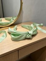 China Richstar Satin Bow Knot Headband for Women Premium Satin Finish Anti-Slip Fit 1 Piece Sage Green for sale