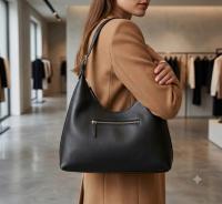 China Black Crescent Underarm Hobo Shoulder Bag with Buckle Strap – Bulk Supplier & Manufacturer for sale