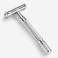 China Classic Double Edge Safety Razor Kit – Eco-Friendly Metal Shaving Set with 10 Replacement Stainless Steel Blades for sale