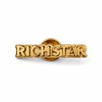 China Custom Gold-Plated Metallic Logo Lapel Pin | Premium Corporate Branding Badge for sale