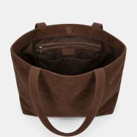 China Large Minimalist Suede Tote Bag for Women with Magnetic Snap Closure – Soft Slouchy Shoulder Bag with Interior Zipper Pocket for sale