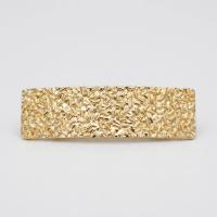 China Custom Metallic Textured Rectangle Hair Clips – High-End Fashion Hair Accessories for sale