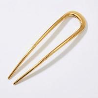 China Minimalist U-Shaped Metal Hair Pin | Rose Gold, Gold, Silver Chignon Hair Stick for Women for sale
