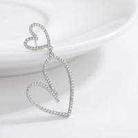 China Durable Alloy Heart Drop Earrings - Handmade Women's Fashion Jewelry in Small, Medium, Large Sizes with Multiple Fastening Options for sale