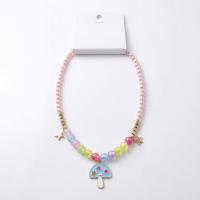 China RICHSTAR Children's Jewelry Bead Necklace - Silver & Acrylic Materials, Polished Finish, Custom Sizes for Birthdays for sale
