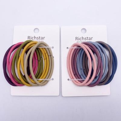 China Professional Elastic Hair Ties for Thick Hair - High Flexibility Rubber Bands in Multiple Colors & Sizes for sale