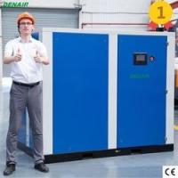 China Denair Green Compressed Air 100% Oil Free Dry Type Screw Air Compressor for sale