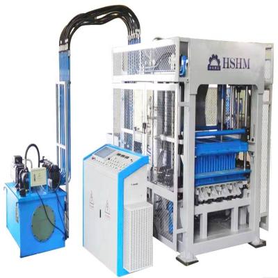 China Building Material HSHM-Z500 Top Selling Automatic Soil Clay Brick Making Machine Interlocking Construction Machinery for sale