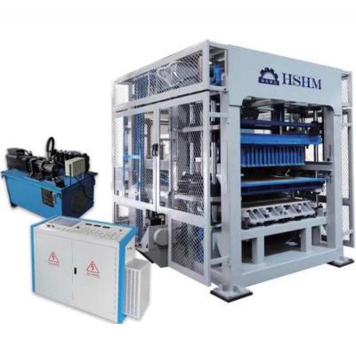 China Building Material Stores Interlocking Bricks Machine HSHM-Z1000 Fully Automatic Clay Brick Production Line With Various Bricks Customized for sale