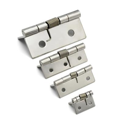 China 304 Stainless Steel Spring Hinge Automatic Cabinet Door Wardrobe Mini Micro Hinge for sale