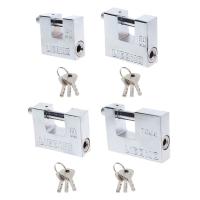 China Anti Theft Safe Stainless Steel Rectangular Lock Padlock Keyed Padlock Waterproof for sale