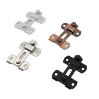China Chrome Plated Sliding Barn Door Latch Sliding 90 Degree Right Angle Door Lock For Locking for sale