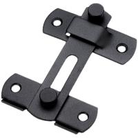 China Chrome Plated Sliding Barn Door Latch Sliding 90 Degree Right Angle Door Lock For Locking for sale