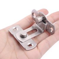 China Chrome Plated Sliding Barn Door Latch Sliding 90 Degree Right Angle Door Lock For Locking for sale