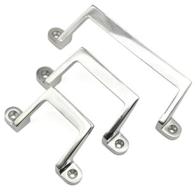 China Exterior Solid Offset Handle 45 Degree Inclined Handle 304 Stainless Steel Precision Casting for sale