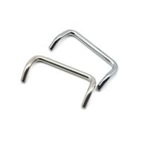 China Furniture Hardware Stainless Steel Door Handles Double Bend Heavy Door Bow Knobs for sale