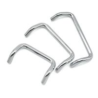 China Furniture Hardware Stainless Steel Door Handles Double Bend Heavy Door Bow Knobs for sale