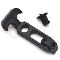 China Flexible Rubber Hood Catch Rubber T Handle Draw Latch With Brackets for sale
