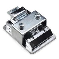 China Marine Grade Zinc Alloy Compression Flush Pull Lock Mounted Latch For Horsebox Locker Trailer Silver Hardware for sale