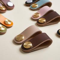 China Chromatic Leather Decorative Pull Handle Handbag Drawer for sale