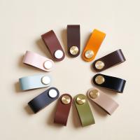 China Chromatic Leather Decorative Pull Handle Handbag Drawer for sale