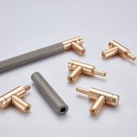 China Golden Zinc Alloy Furniture Drawer Handle Pulls Single Hole for sale