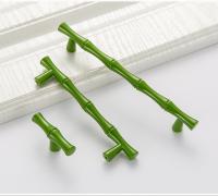 China Bamboo Cabinet Decorative Pull Handle 125x8x25mm for sale