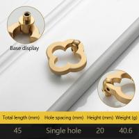 China Office Copper Gold Antique Single Hole Drawer Pulls for sale