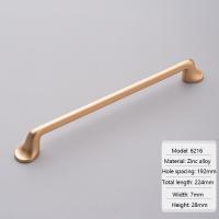 China Brushed Brass Cabinet Hardware Handle Polished For Wardrobe Drawer for sale