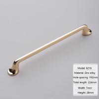 China Brushed Brass Cabinet Hardware Handle Polished For Wardrobe Drawer for sale