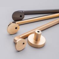 China Brushed Brass Cabinet Hardware Handle Polished For Wardrobe Drawer for sale
