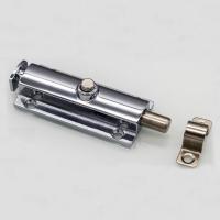 China Zinc Alloy Button Spring Latch Lock 83.5x30.6mm , Lockable Slide Bolt Latch For Guard Against Theft for sale