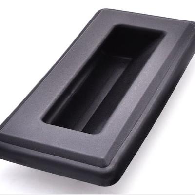 China Black Plastic Concealed Industrial Pull Handle 142x78x30mm for sale